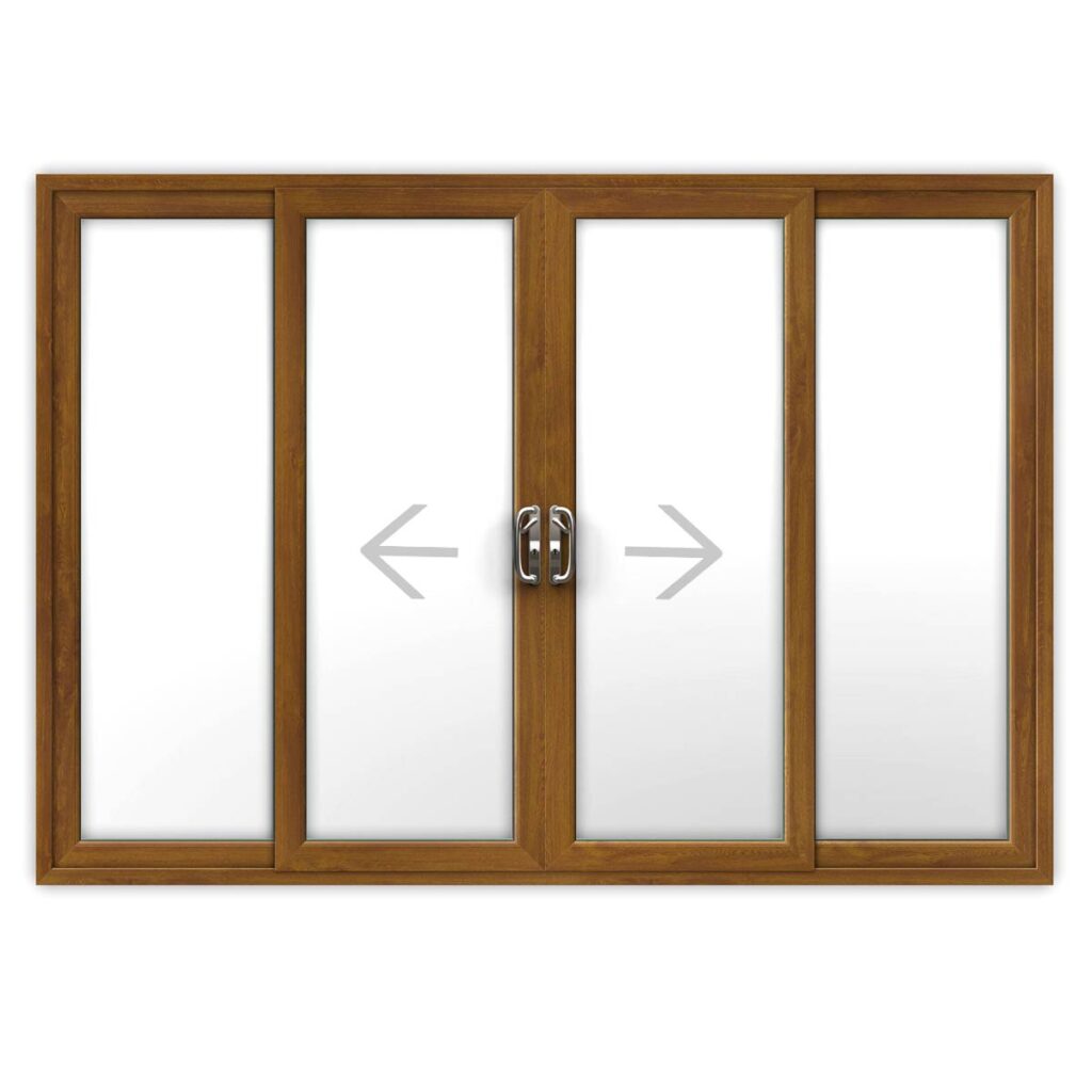 Light Oak uPVC Sliding Patio Doors - Affordable Doors