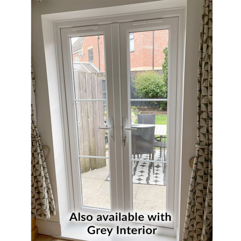 Heritage Style Grey uPVC French Doors | Delivered to you