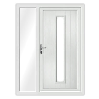 Woodruff Long Glazed uPVC Front Door with Side Window - Affordable Doors